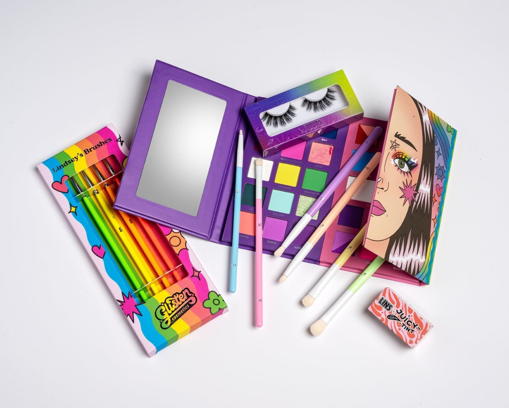 Lins X Blend Bunny Cosmetics X Glisten Cosmetics