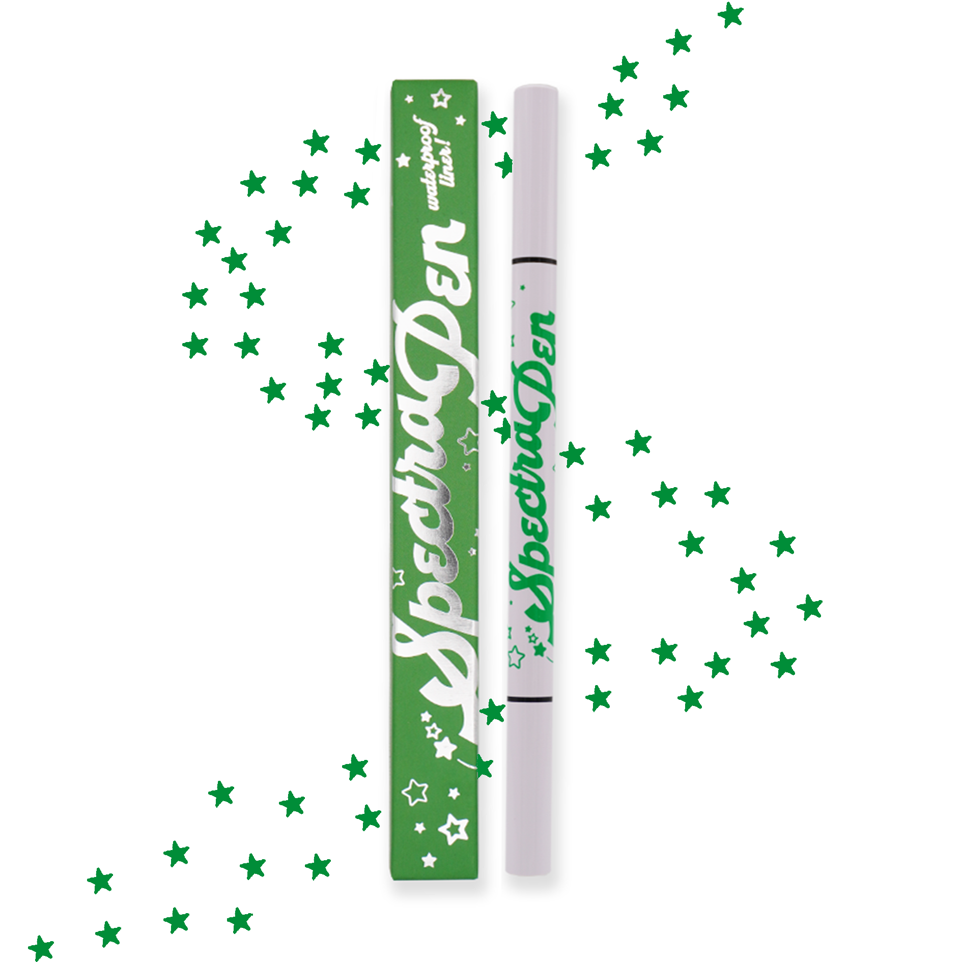 Green Spectra Pen - Star Stamp Liner - Glisten Cosmetics