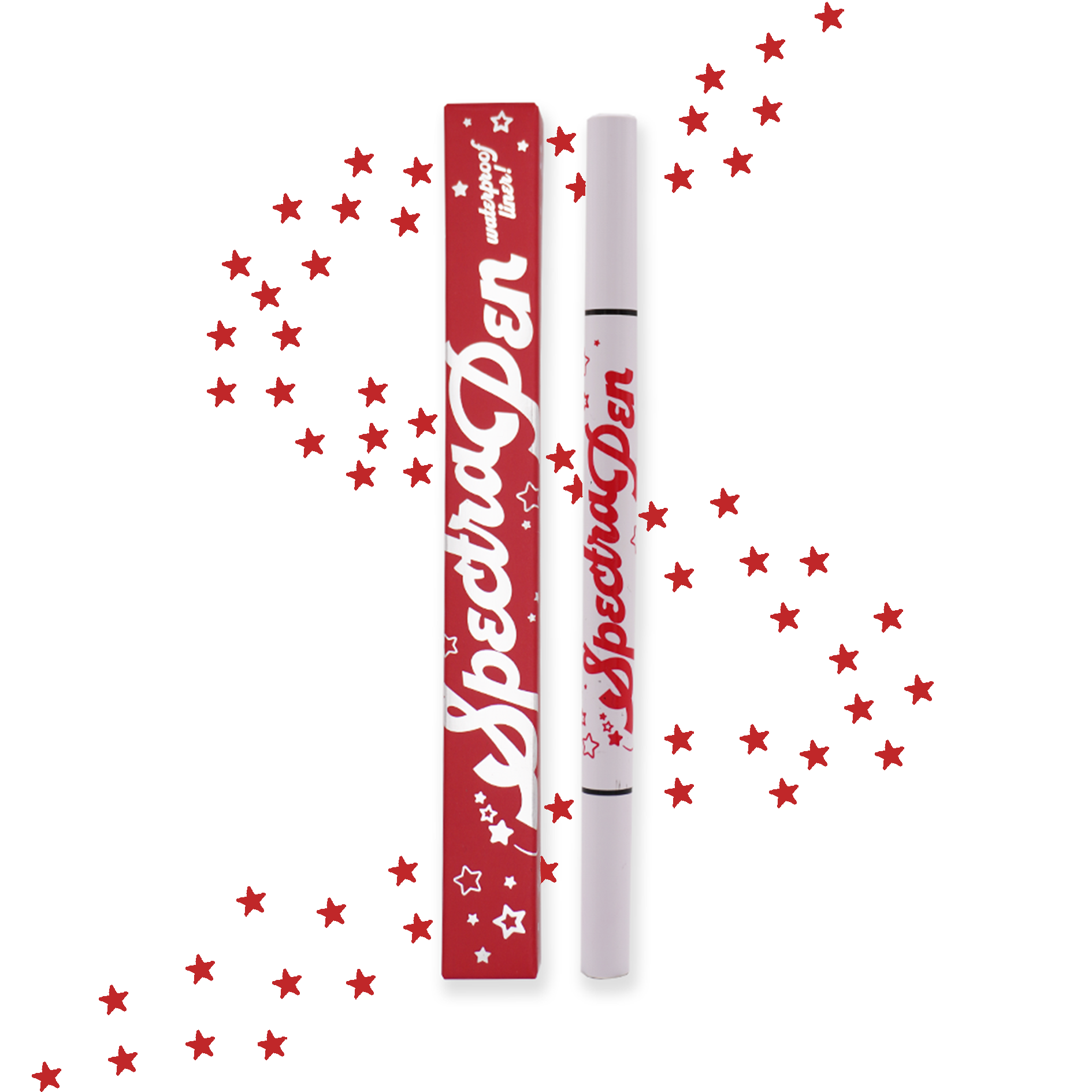 Red Spectra Pen - Star Stamp Liner - Glisten Cosmetics
